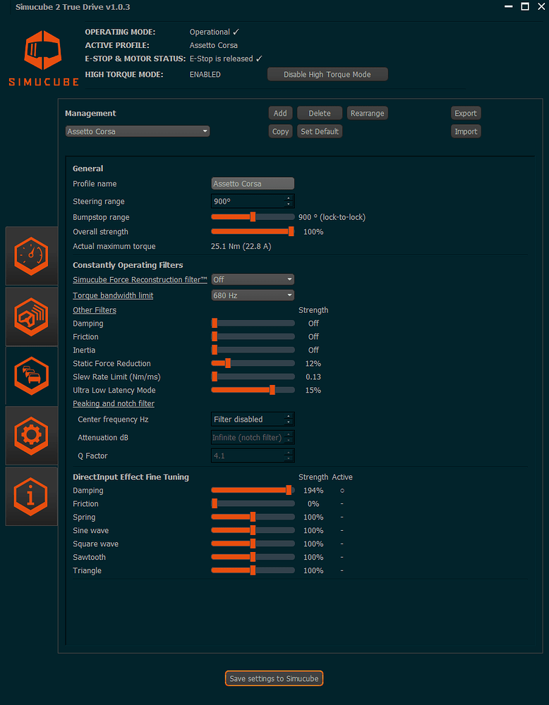 Simucube 2 True Drive software feedback thread - Simucube 2 - Granite ...