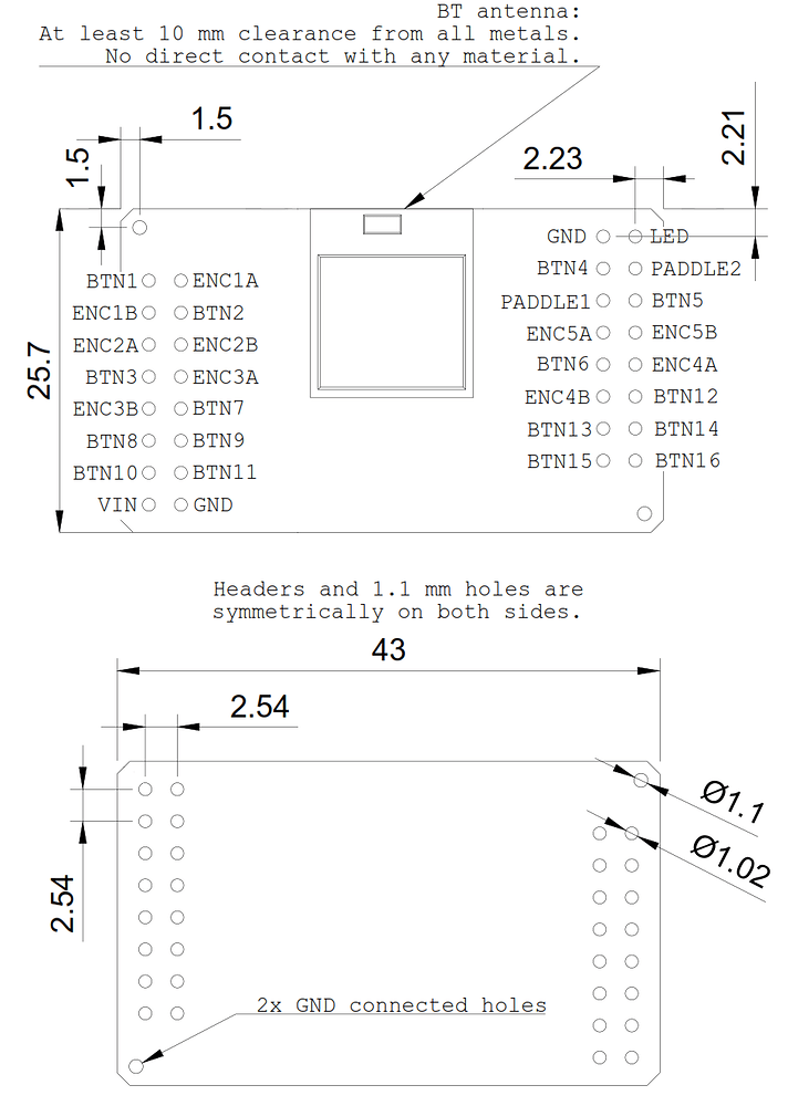 SIMUCUBE - Wireless Button Plate Pinout - Simucube 1 - Granite Devices ...