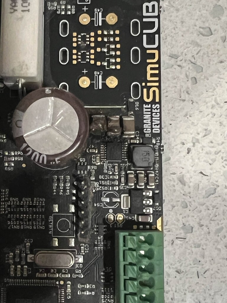 Simucube 1 caps blown - Simucube 1 Questions - Granite Devices Community